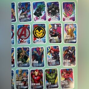 Marvel | Toys | Loblaws Marvel Character Cards Full Complete Set Kids ...